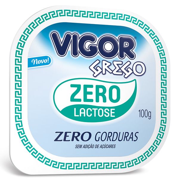 Iogurte Grego Zero Tradicional Zero Lactose Vigor 100g - coopsp
